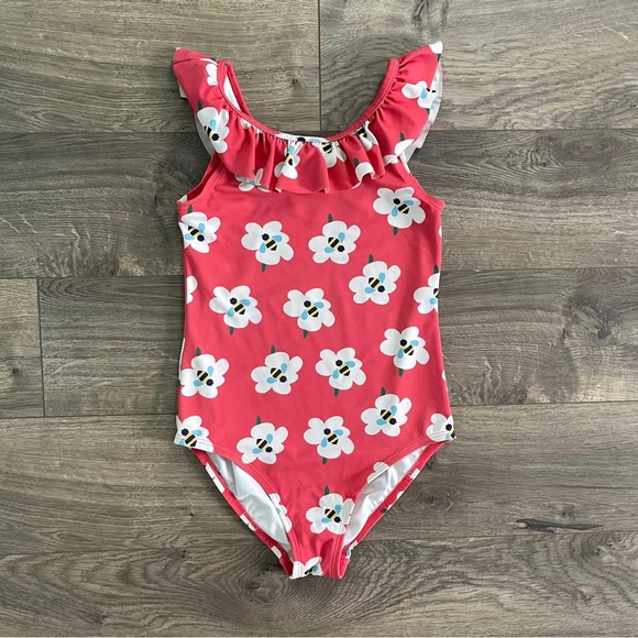 Hanna Andersson | Swim | Hanna Andersson Floral Bee Ruffled Neck ...